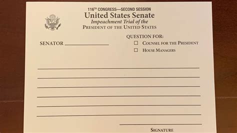 Impeachment Trial Enters The Question And Answer Cnn Politics