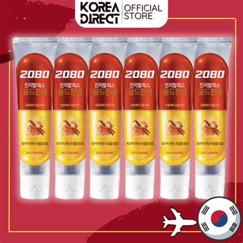 2080 Gingivalis Gold Ginseng Toothpaste 6 Tubes 12 Tubes Shopee Malaysia