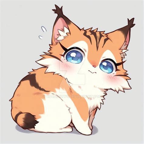 [open] Anime Chibi Cute Lynx Ai Adoptable By Kaoriai0w0 On Deviantart