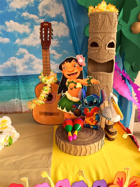 Lilo Hawaiiana Y Stich Fiestas De Cumpleaños Hawaianas Decoración De