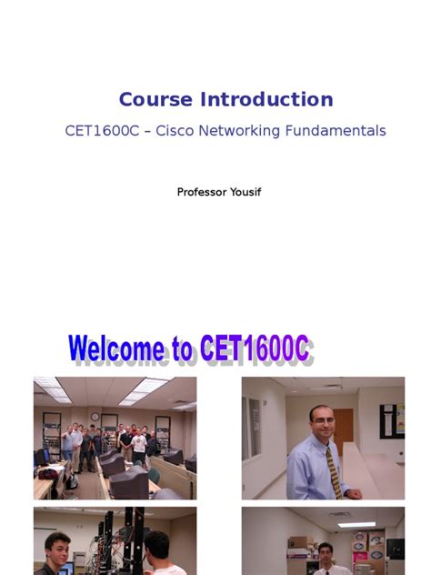 Ccna1 Course Introduction Pdf Cisco Certifications Computer Network