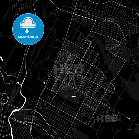 Kramatorsk Ukraine Pdf Vector Map Black And White Hebstreits