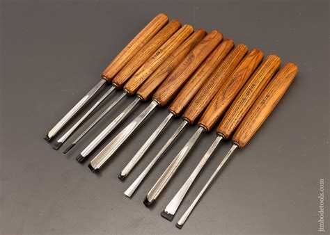 Mint Set Of 10 Pfeil Swiss Made Carving Tools Chisels Gouges 110853 Jim Bode Tools