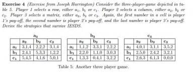 solved consider the three player game depicted in table 5