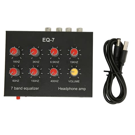 Tkse Ecualizador De Sonido De 7 Bandas Entrada De Salida Rca 12db