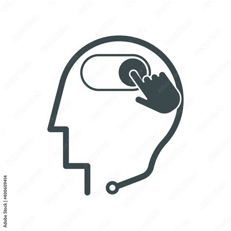 Mind Trigger Icon Line Symbol Isolated Vector Illustration Of Icon