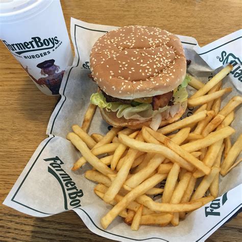 Farmer Boys Dtla Location Bacon Cheeseburger Combo Rburgers