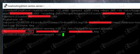 How To Generate A Self Signed Ssl Certificate On Linux Rosehosting