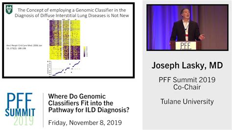 Where Do Genomic Classifiers Fit Into The Pathway For Ild Diagnosis Joseph Lasky Md Youtube