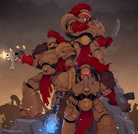 Thunder Warriors Warhammer 40k Drawn By Chumiicham Danbooru