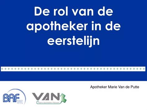 Ppt De Rol Van De Apotheker In De Eerstelijn Powerpoint Presentation