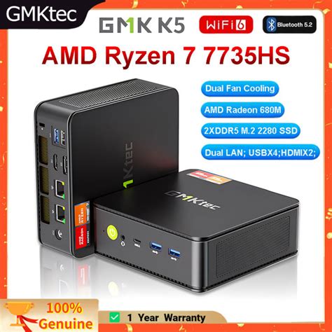 Gmktec K5 Mini Pc Amd Ryzen 7 7735hs Mini Pc Radeon 680m Window 11 Pro Dual Ddr5 4tb Ssd Typec Gmktec K5 Mini Pc Amd Ryzen 7 7735hs Mini Pc Radeon 680m Window 11 Pro Dual Ddr5 4tb Ssd Typec