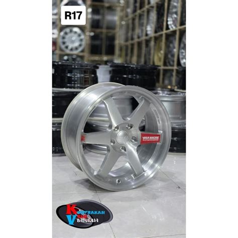 Jual Velg Volk Rays Te37 R17 Brush Polish 5x114 Innova Ertiga Rush