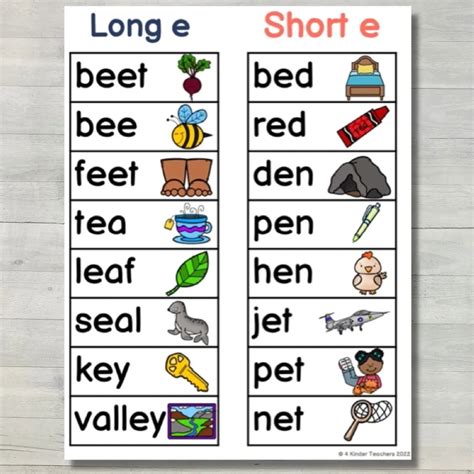 How To Teach Long E Words In Kindergarten 4 Kinder Teachers