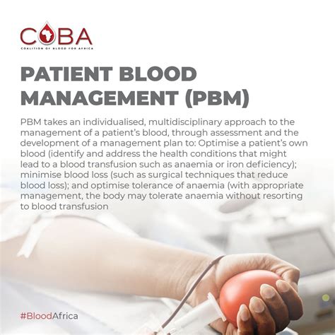 Implementation Of The Principles Of Pbm Patient Blood Management May