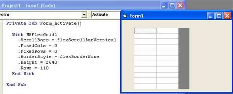 Msflexgrid Scrollbars Issue Vbforums