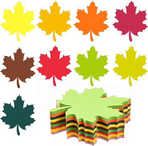 360 Pieces Maple Leaves Cutouts Fall Leaf Paper Cut Outs