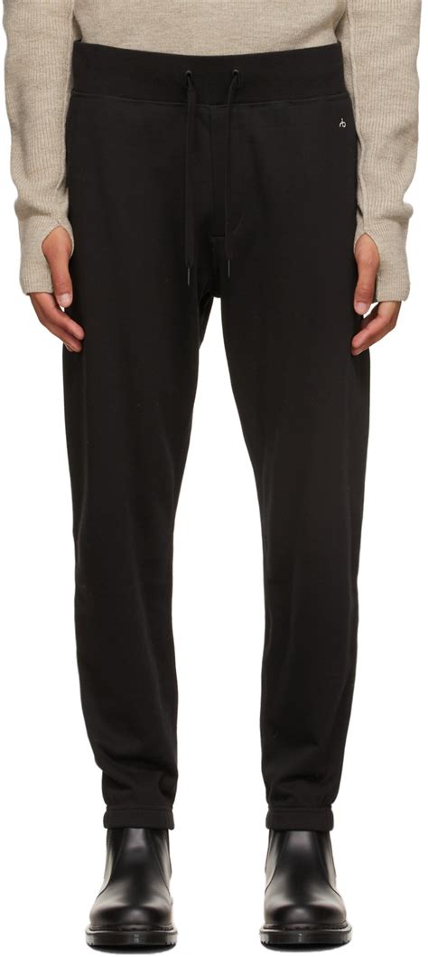 Rag And Bone Black Cotton Jogger City Prospect Sweatpants Smart Closet
