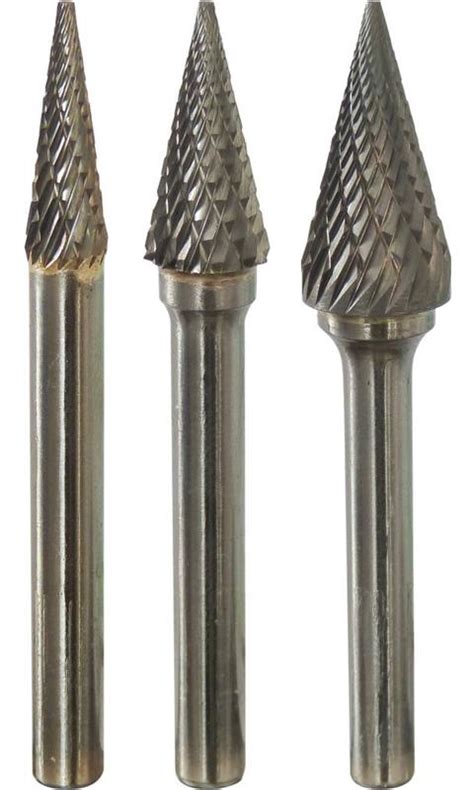 Drakkar Tools Fraise Métallique Conique à Bout Pointu 3 Tailles