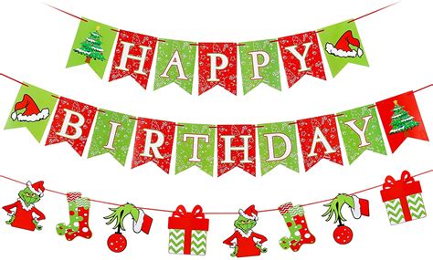 A Festive Clipart Image Featuring A Happy Birthday Banner With
