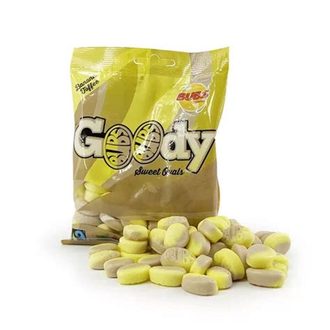 Bubs Godis Banana Toffee Goody Ovals 90g Made In Sweden Showcase