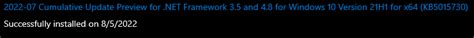KB Cumulative Update NET Framework And For Windows Windows Update Windows