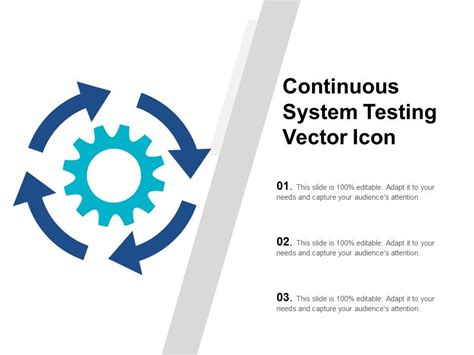 continuous system testing vector icon ppt powerpoint presentation ideas