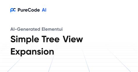 Build Element Ui Simple Tree View Expansion With Ai