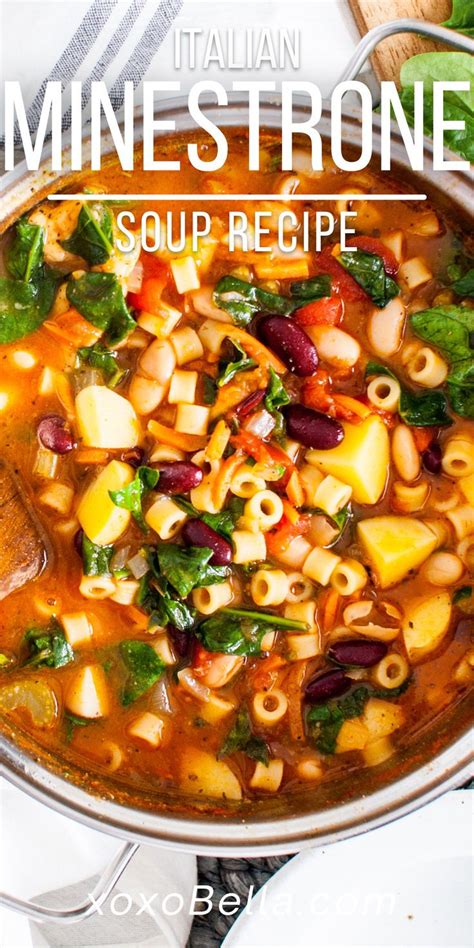 Authentic Italian Minestrone Soup Italian Minestrone Soup Recipe