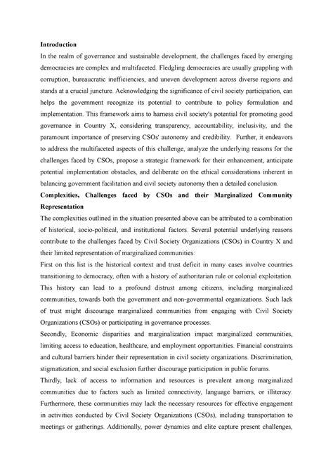 Complexities Assignment Introduction In The Realm Of Governance And