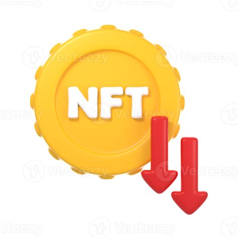 Nft Value Down 3d Illustration 53650843 Png