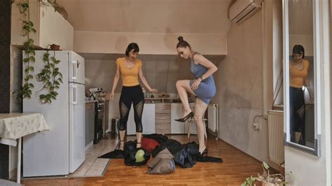 Balloons Under Leather Clothing Karatemistress Clips Sale