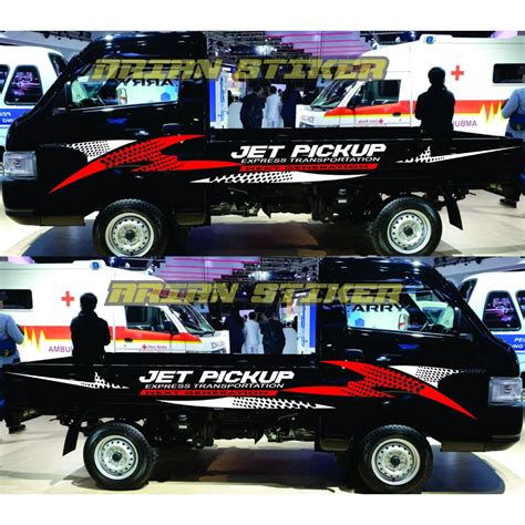 Jual Stiker Mobil Pickup New Carry Stiker Striping List Jet Pickup