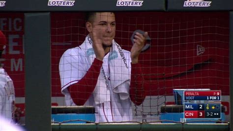 Mil Cin Peralta Induces Flyout Strands Tying Run Youtube