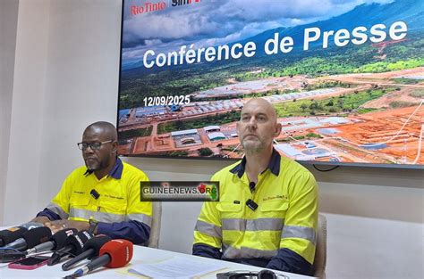 Mines Simandou Simfer Fixe Une Capacité Dexportation Annuelle De 120 Millions De Tonnes
