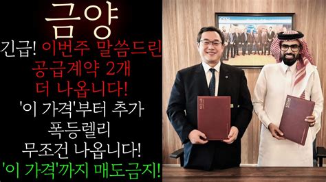 🔵 금양 긴급 류광지회장 대출금 전액 상환 완료 공급계약 일정에 맞춰 공매도 숏커버링 이 가격에서 시작 모든악재소멸로 30 상한가 불기둥 터졌다 금양목표