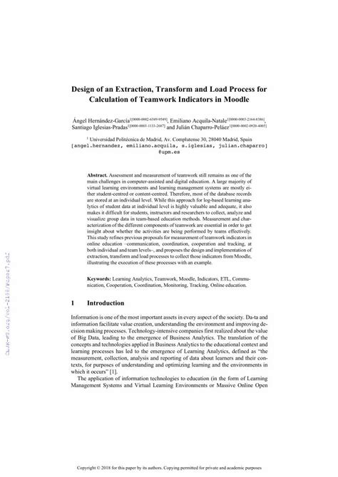 Pdf Design Of An Extraction Transform And Load Process For Dokumentips