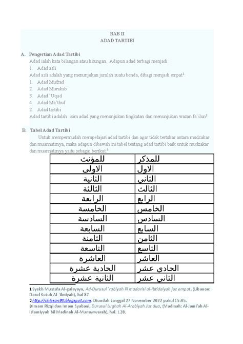 Adad Asli Dan Tartib Semoga Bermanfaat Bab Ii Adad Tartibi A