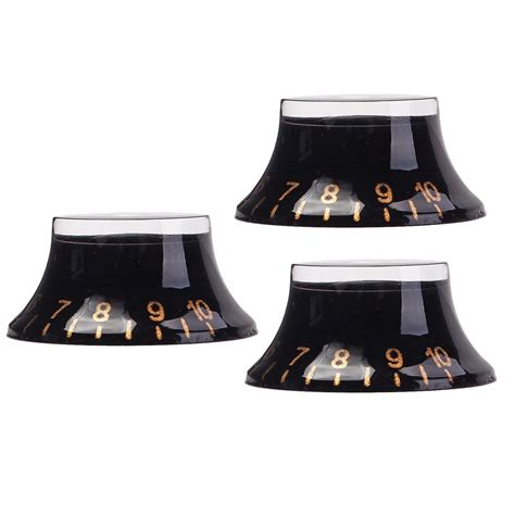 3pcsset Round Guitar Knobs Volume Tone Control Knobs Rotary Knobs Style Electric Guitar Parts