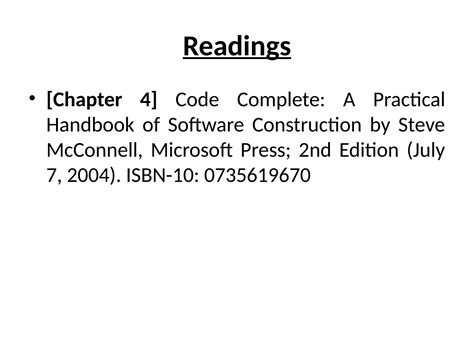 Software Construction And Development Lec 4pptx
