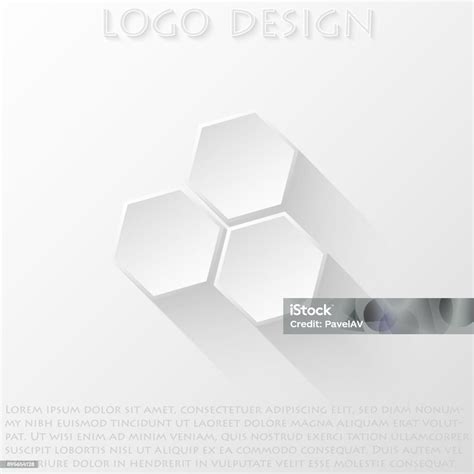 Desain Logo Berdasarkan Segi Enam Ilustrasi Stok Unduh Gambar