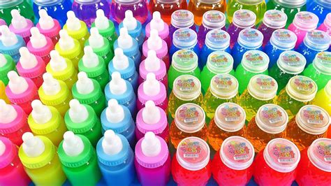 Satisfying Video L Mixing All My Slime Smoothie In Glossy Slime Pool