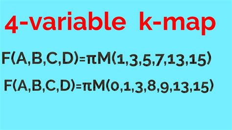 4 Variable K Map Pos Form Youtube