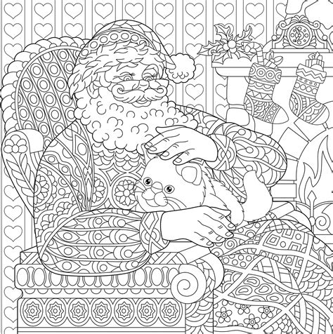 Christmas Coloring Pages Detailed