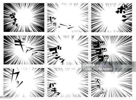 Manga Characters Comics Sound Effects Stock Illustration Download