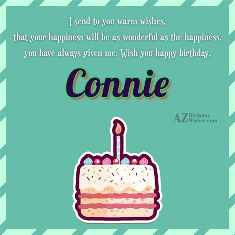 Happy Birthday Connie
