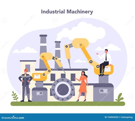 Automatic Factory With Conveyor Line And Robotic Arms Assembly Process Vector Cartoondealer