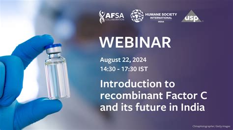 Introduction To Recombinant Factor C And Its Future In India Afsa Introduction To Recombinant Factor C And Its Future In India Afsa