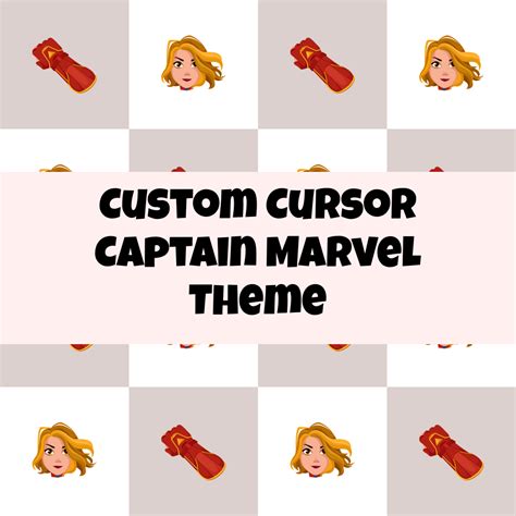 cursor custom cursor captain marvel theme pack cursor space