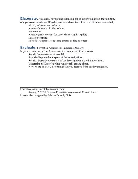 Solubility Inquiry Investigation Pdf